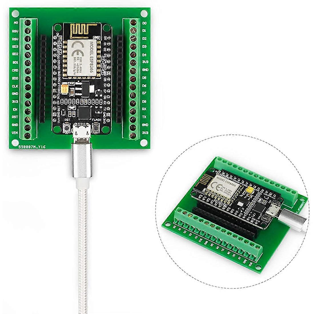 2PCS ESP8266 Breakout Board GPIO 1 Into 2 for ESP8266 ESP-12E NodeMCU ...