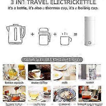Portable Electric Kettle 400ml, Mini Portable Insulated Mug ...