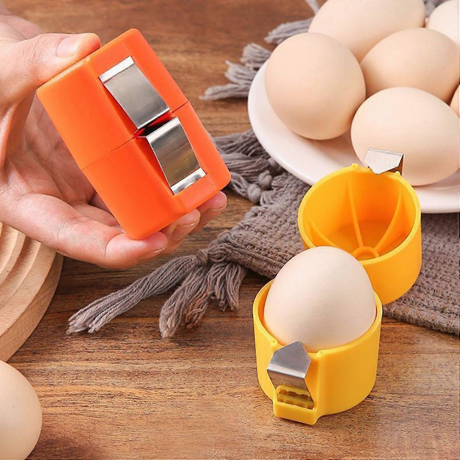 2Pcs Eggshell Opener Tool Egg Shell Cracker Stainless Steel Egg Peeler ...
