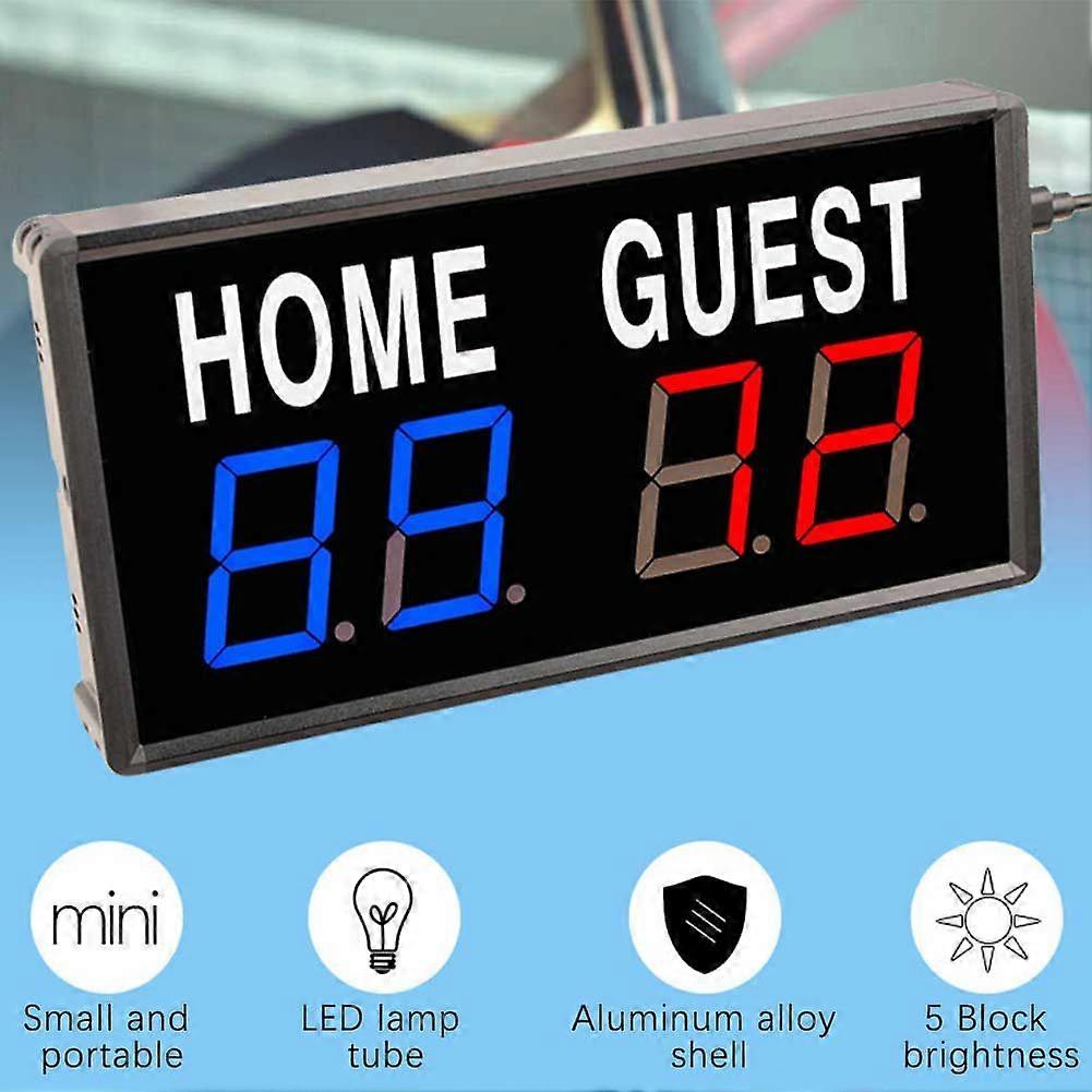 Digital Score Keepers LED 4-Digit Electronic Scoreboard with Remote for ...