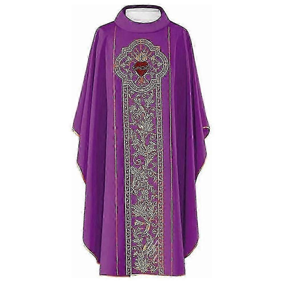 Celebrants Chasuble Mass Vestments Robe Priest Cosplay Costume Ssbgv ...