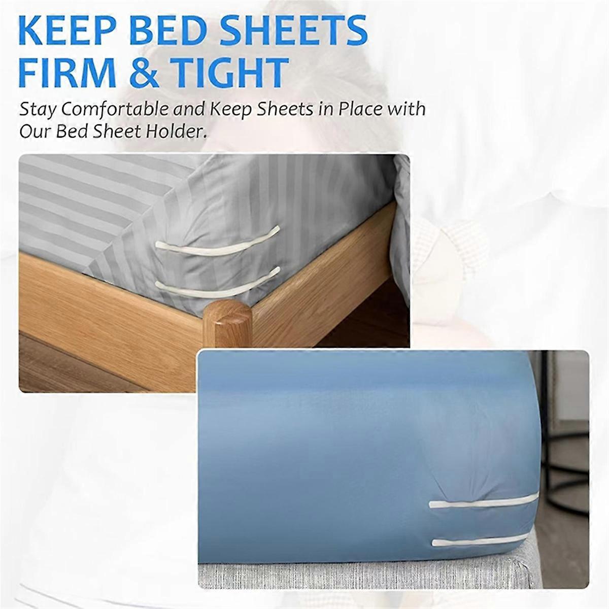 4pcs Bed Sheet Fixing Clip Bed Cover Fastener Quilt Sheet Straps Holder ...