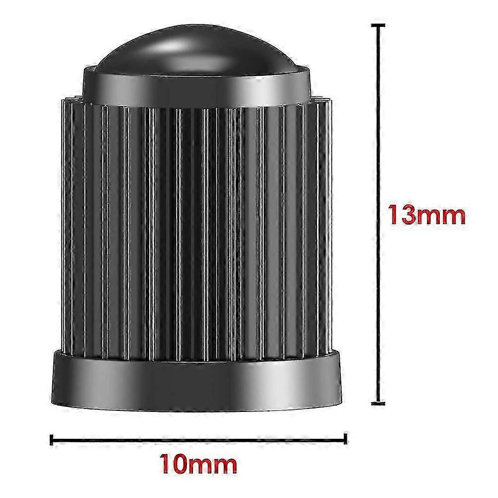 1000x Black Plastic Tire Valve Air Dust Cover Stem Caps Valve Cap Valve ...