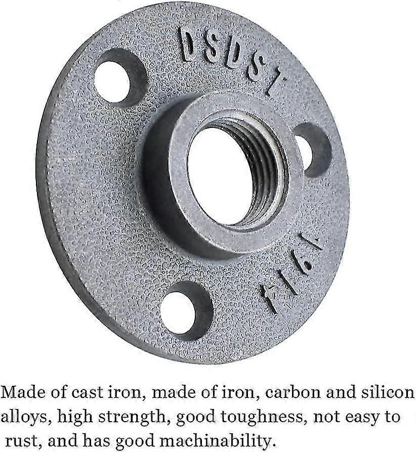 12pcs Threaded Floor Flange 1/2 inch and 3/4 inch Pipe Flange Cast ...