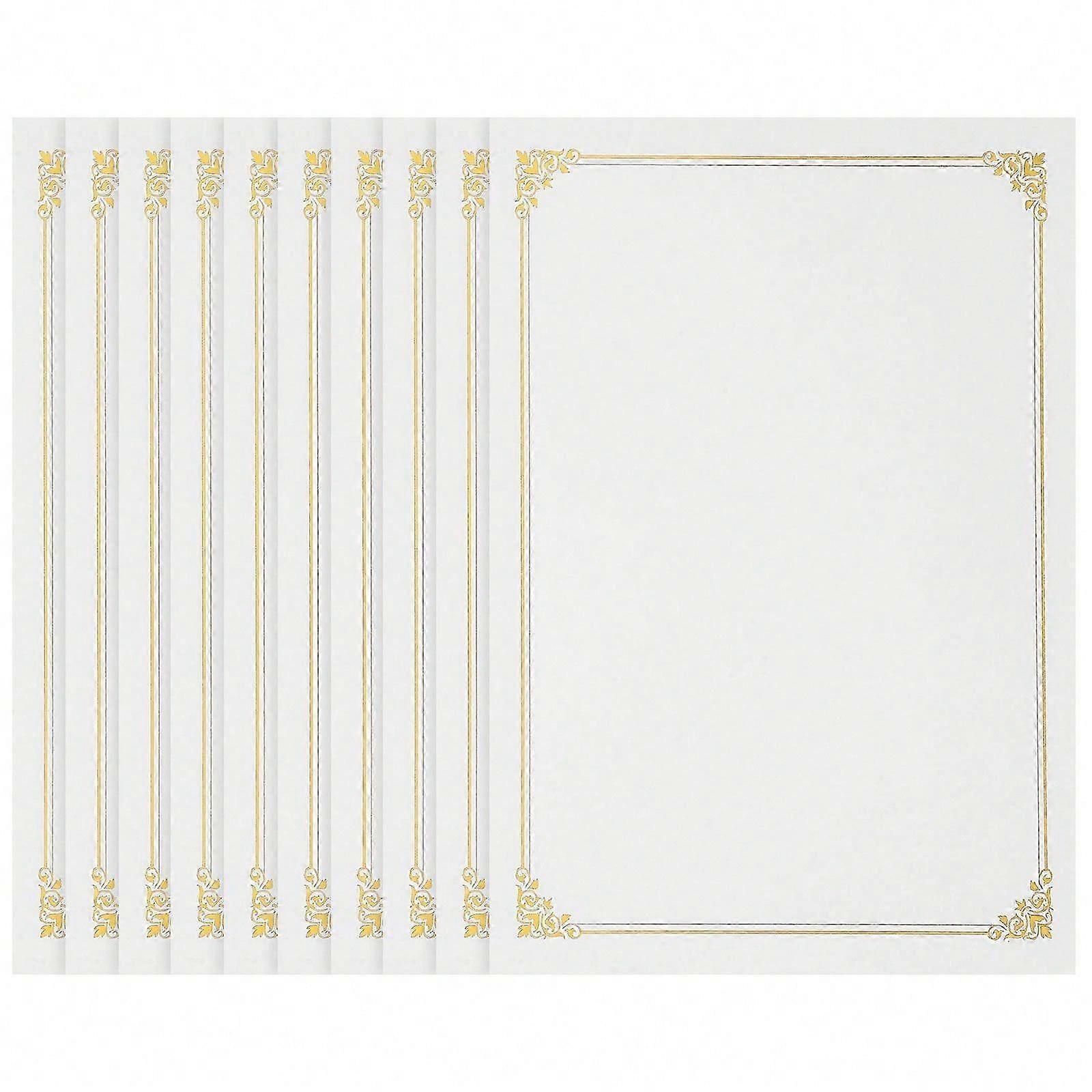 10pcs Blank Certificate Paper A4 Certificate Paper Diploma Certificate ...