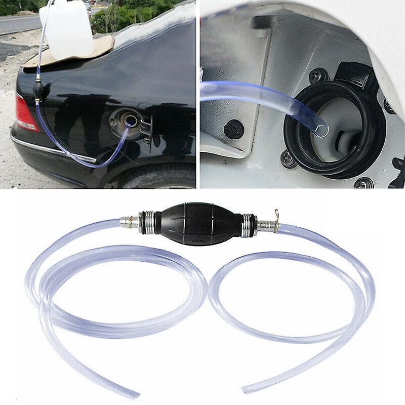 Universal 8mm Siphon Hand Pump Portable Manual Car Fuel Transfer Pump ...