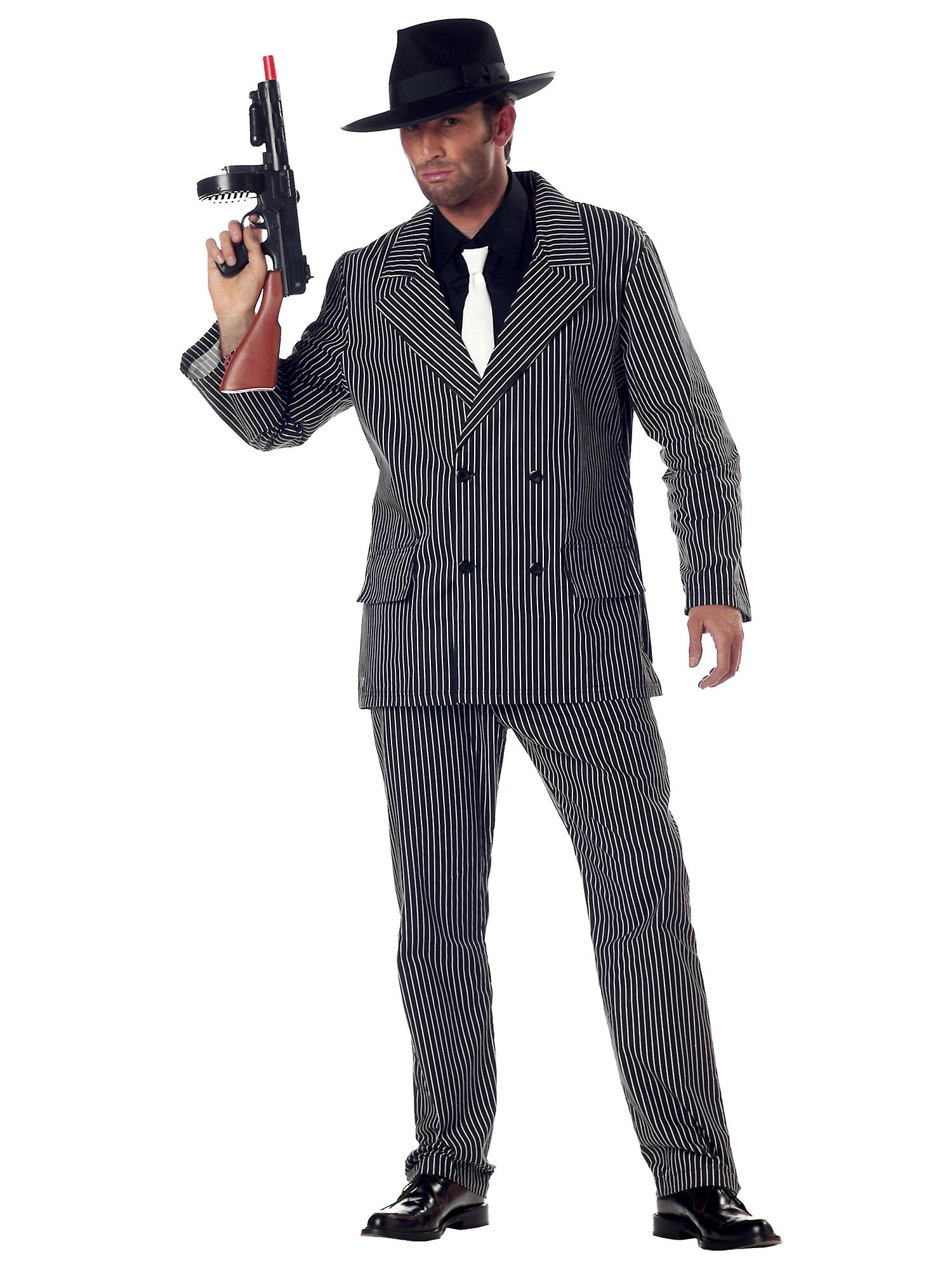 Gangster Deluxe Mobster 1920s 30s 60s Mob Al Capone Mafia Adult Mens