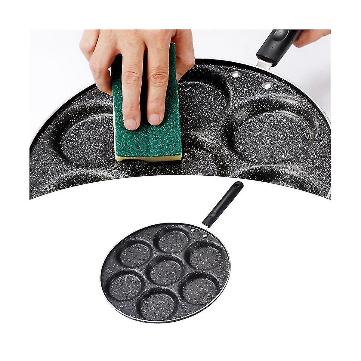 7 S Pancakes Frying Pans Breakfast Egg Pan Durable Non-stick Pan Holes ...