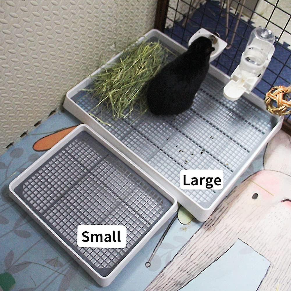 22x18 Super Large Rabbit Litter Box with Grate, Rabbit Litter Pan for ...