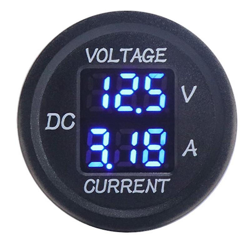 Dc 9v to 48v 0-10a digital voltmeter ammeter voltage current meter led ...