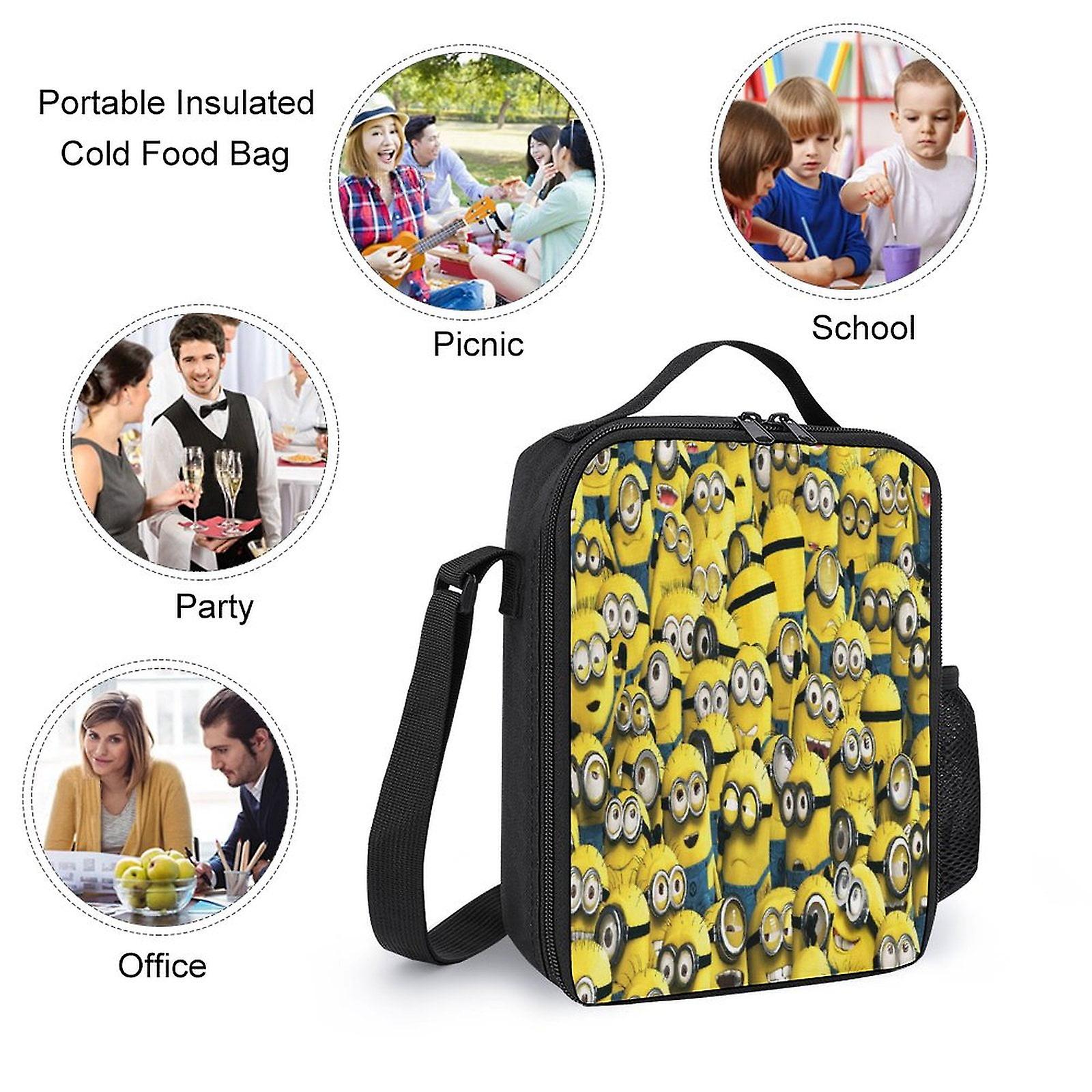 Minions Backpack Set Cartoon Backpacks with Pencil Case & Lunch Bag ...
