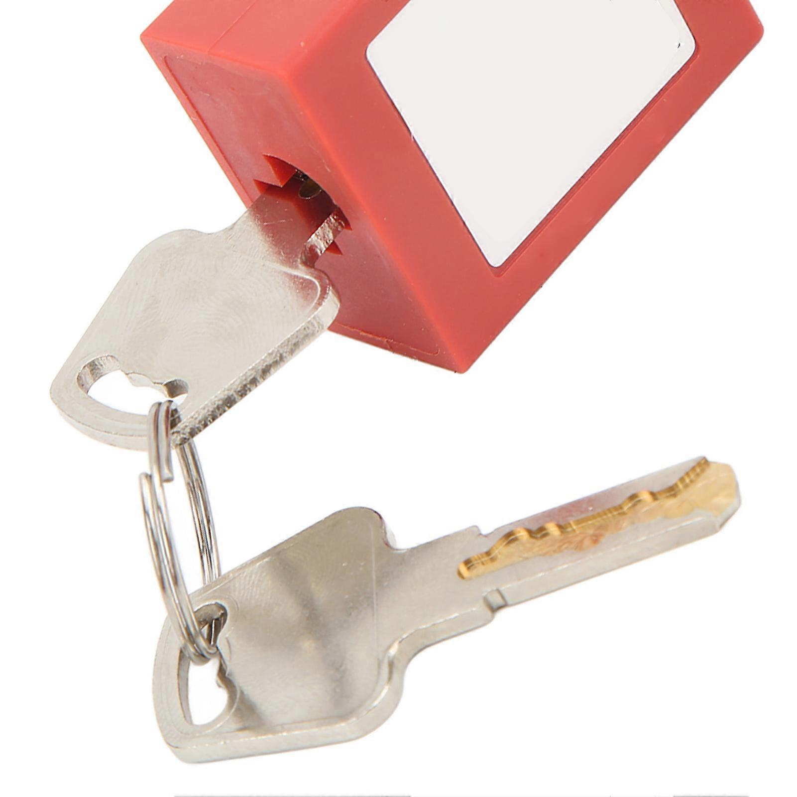 10Pcs Safety Padlock Nylon Short Beam Corrosion Rust Resistant Lockout ...