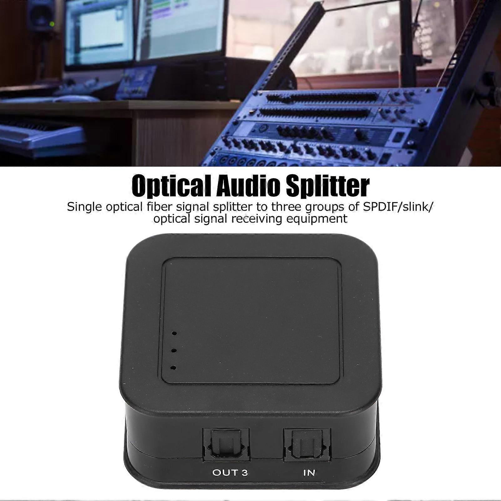 Optical Fiber Audio Splitter Digital Spdif Optical Fiber 1 In 3 Out ...