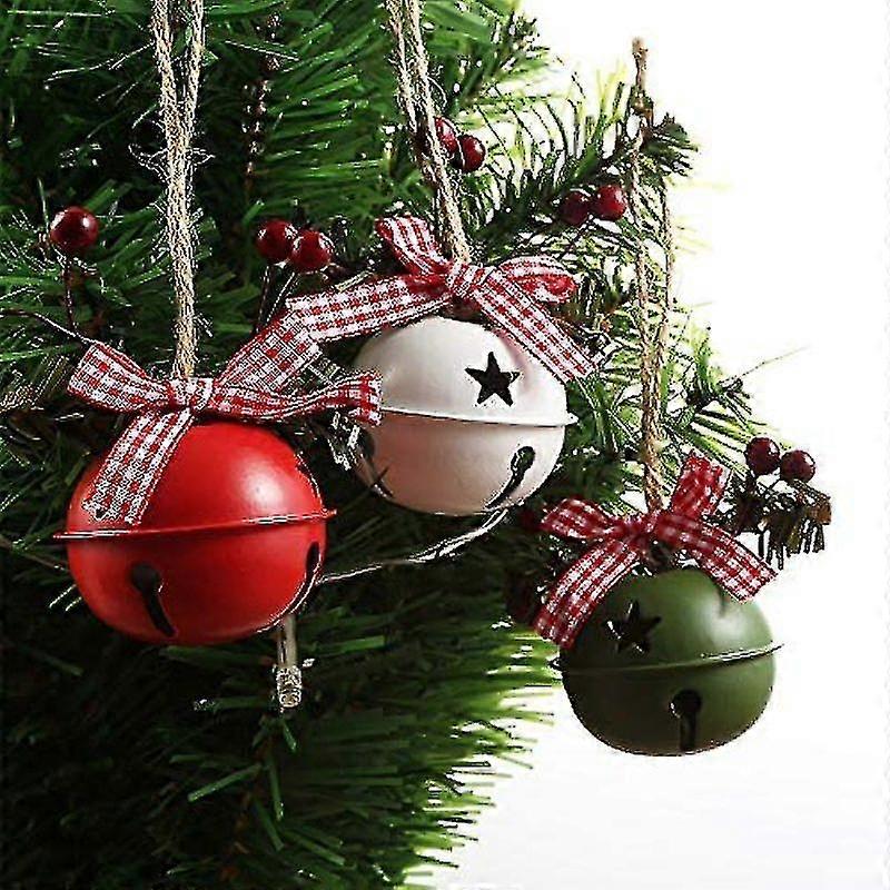 6 Pcs Christmas Bells Metal Bells Tree Ornaments Ornaments Christmas ...