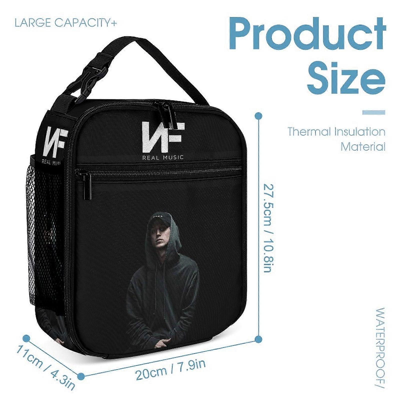 Rapper NF Portable Insulated Lunch Bag Students Worker Snack High ...