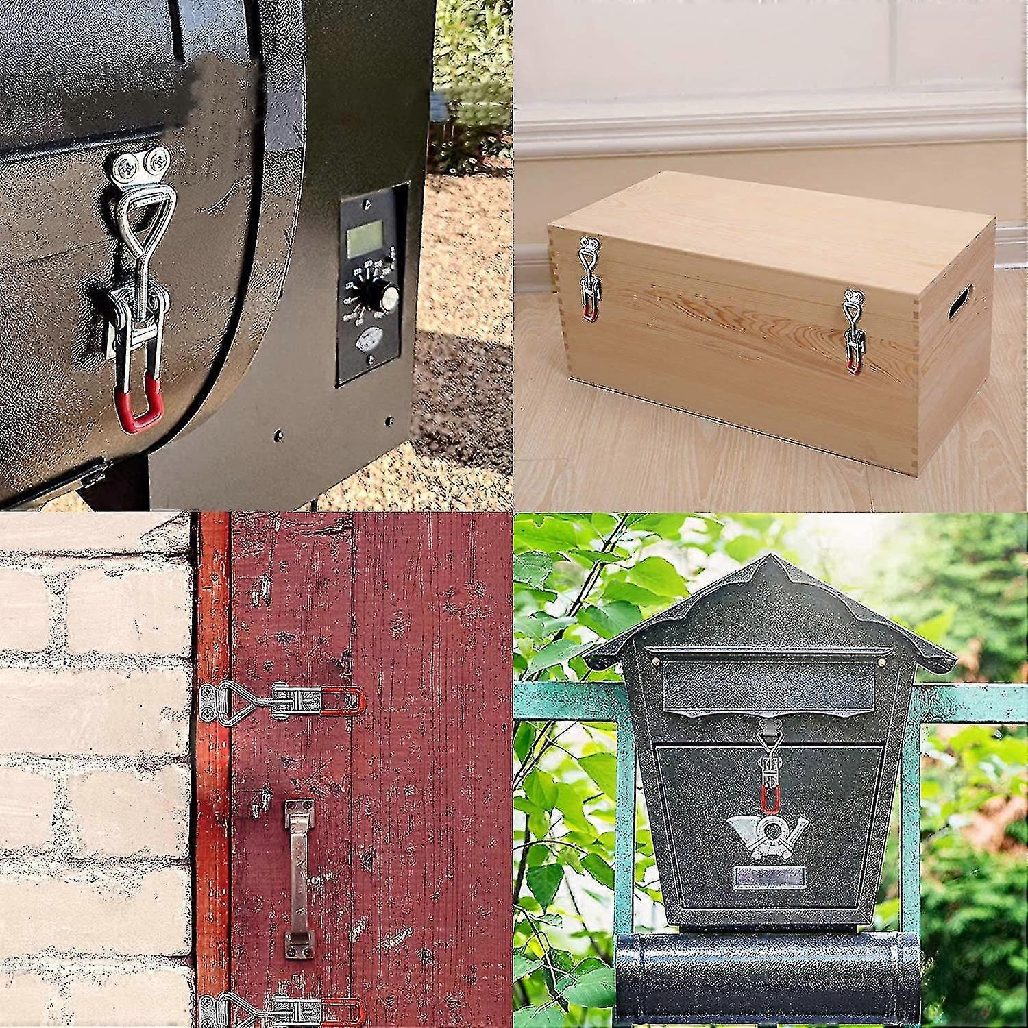 4 Pcs Toggle Clamp Latch, 100kg Adjustable Toggle Latch, Quick Release ...