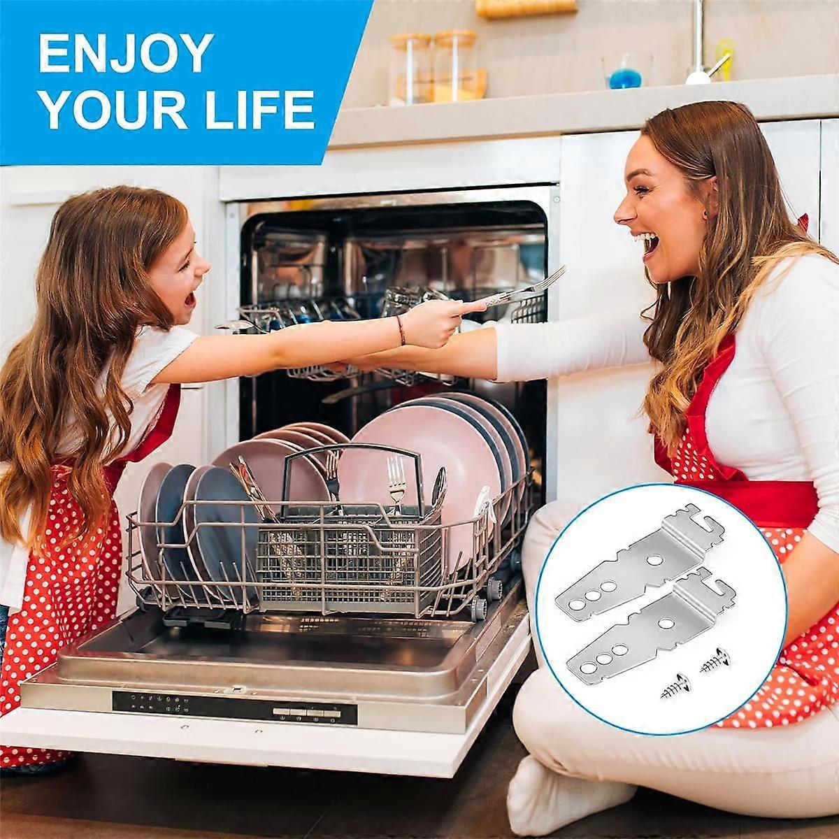 4 Pack Premium Dishwasher Mounting Bracket, Undercounter Dishwasher ...