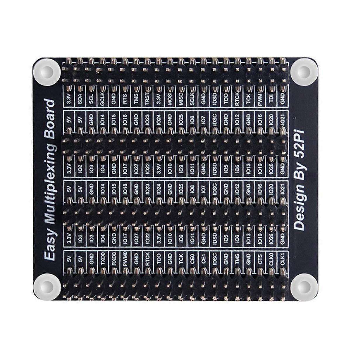 For GPIO Expansion Board 40Pin Quad IO Multiplexer Module with Screws 4B/3B+ Multifunction ...
