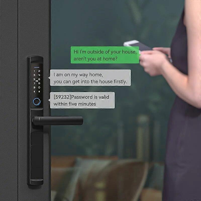 Aluminum Sliding Door Smart Lock Outside Waterproof WiFi TTLock ...