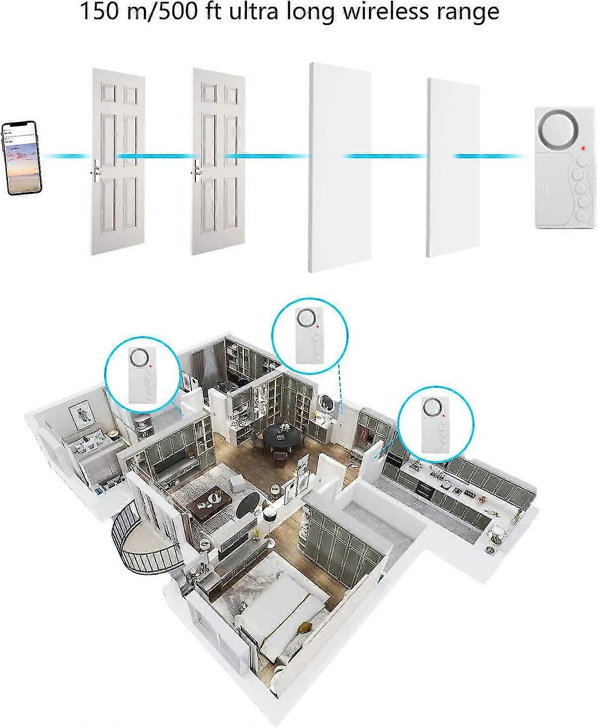 Freezer Door Alarm, Safety Window Alarm, 3/15/30/60 Seconds Adjustable ...