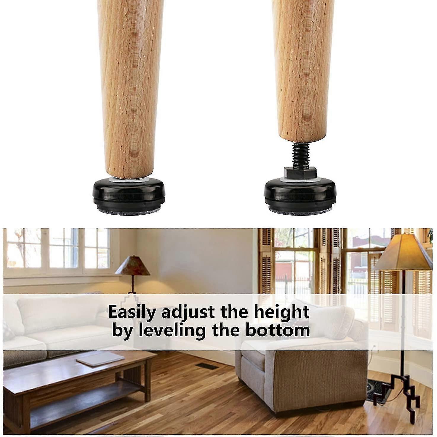 4Pcs Furniture Levelers Heavy Duty Furniture Leveling Feet Adjustable ...