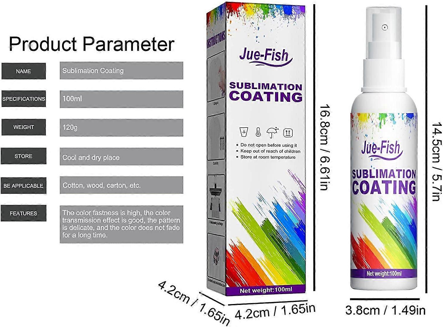 Sublimation coating spray for cotton T-shirts all fabrics, including ...