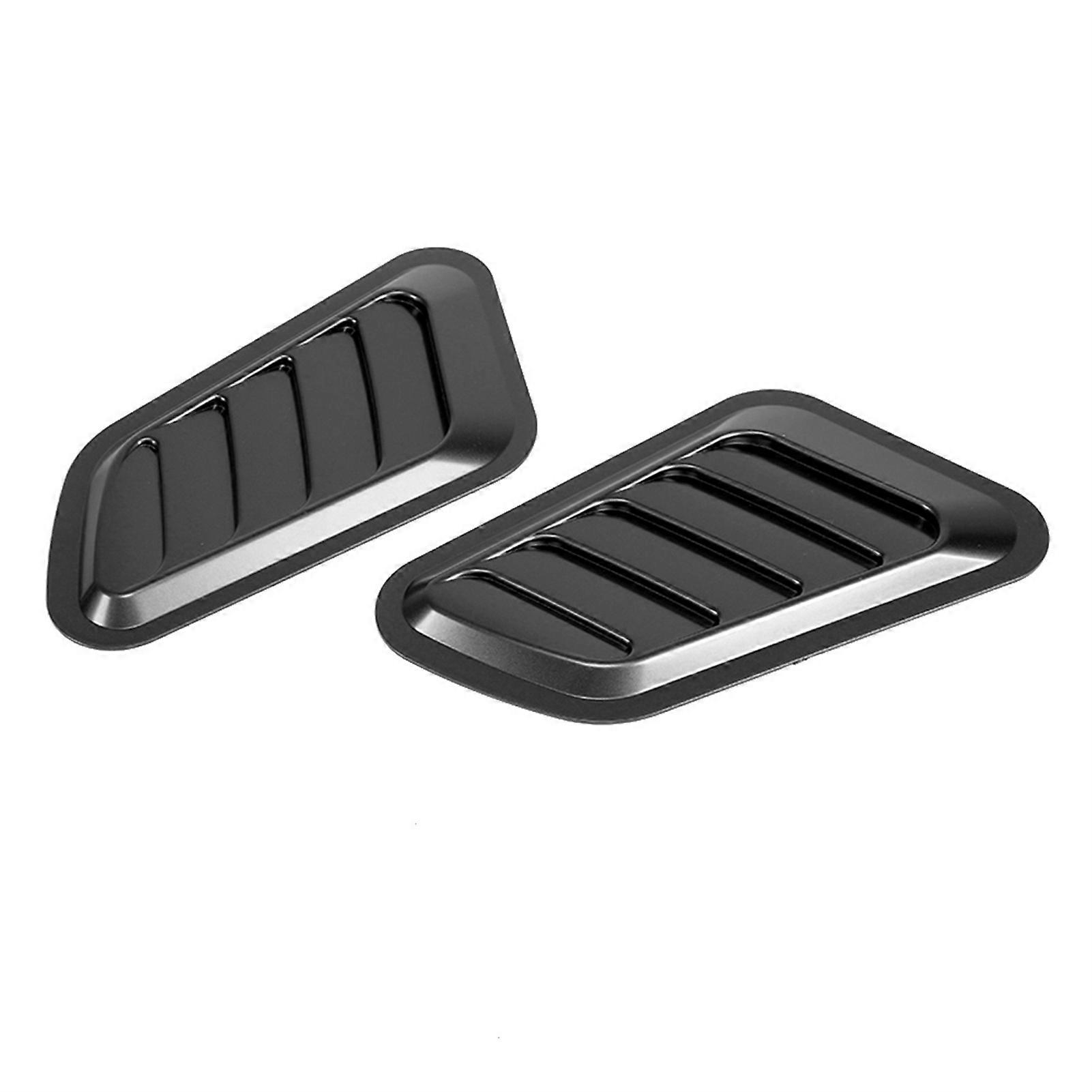Car Sticker ABS Decorative Air Flow Intake Bonnet Vent Hood CoverBlack ...