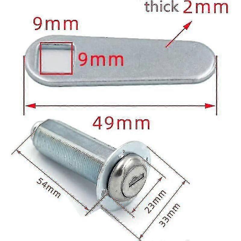 Extra Long Cam Lock With Key Code 8025, 2" Weatherproof Rv Lock, Thick ...