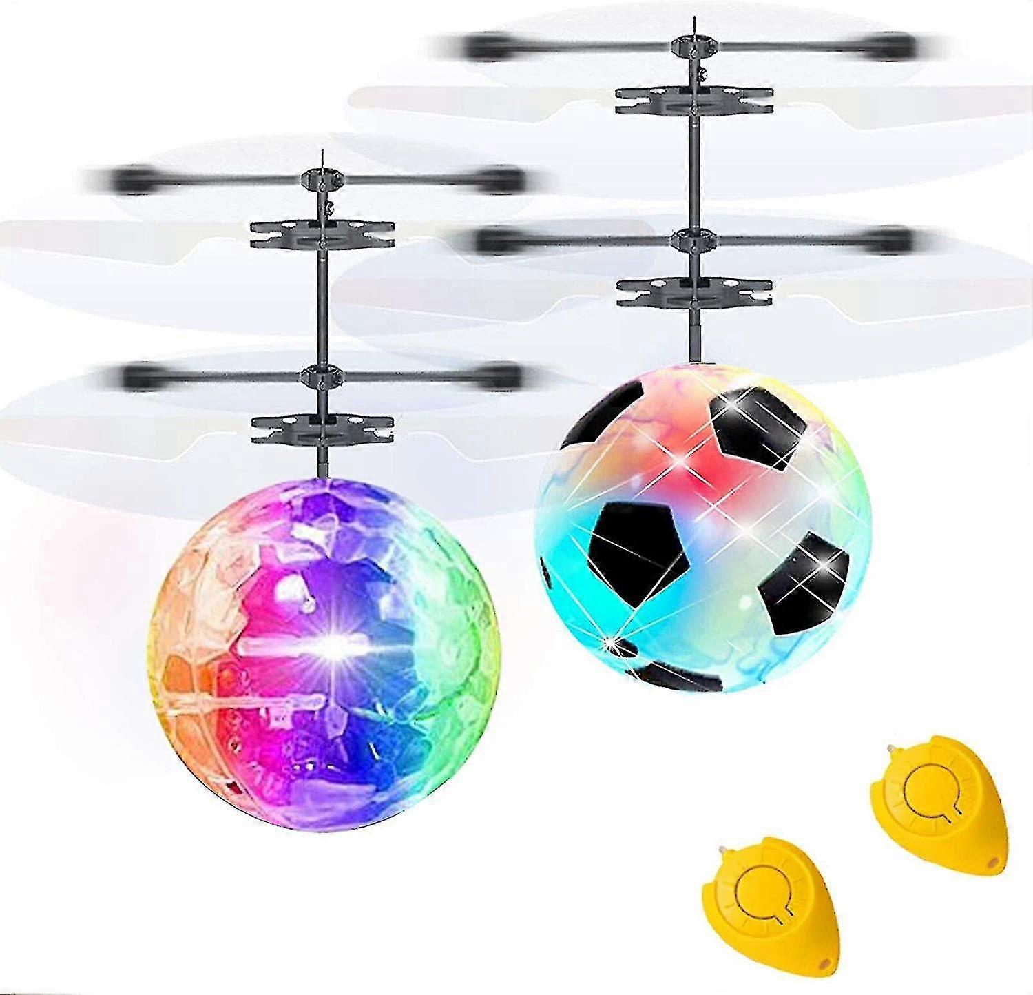 2 Pack Rc Flying Ball Glow Flying Toys For Kid Boy Girl Easter Gifts ...