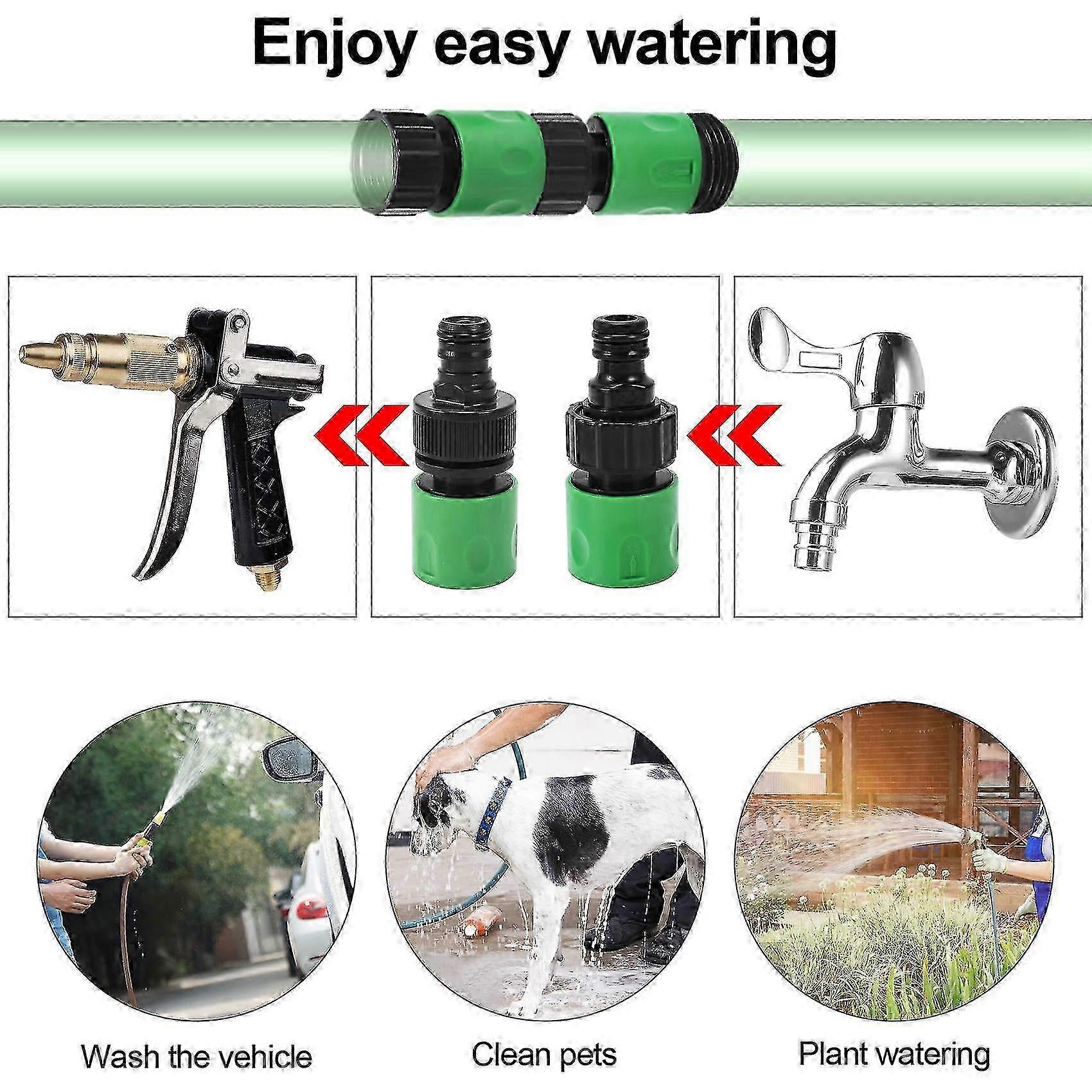 Garden Quick Connect Release Water Hose Fittings Plastic Connectors ...
