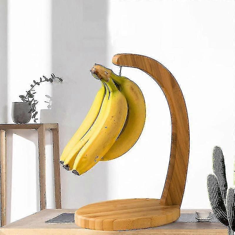 Fruit Rack Banana Rack Bamboo Kitchen Fruit Storage Rack Organizing ...