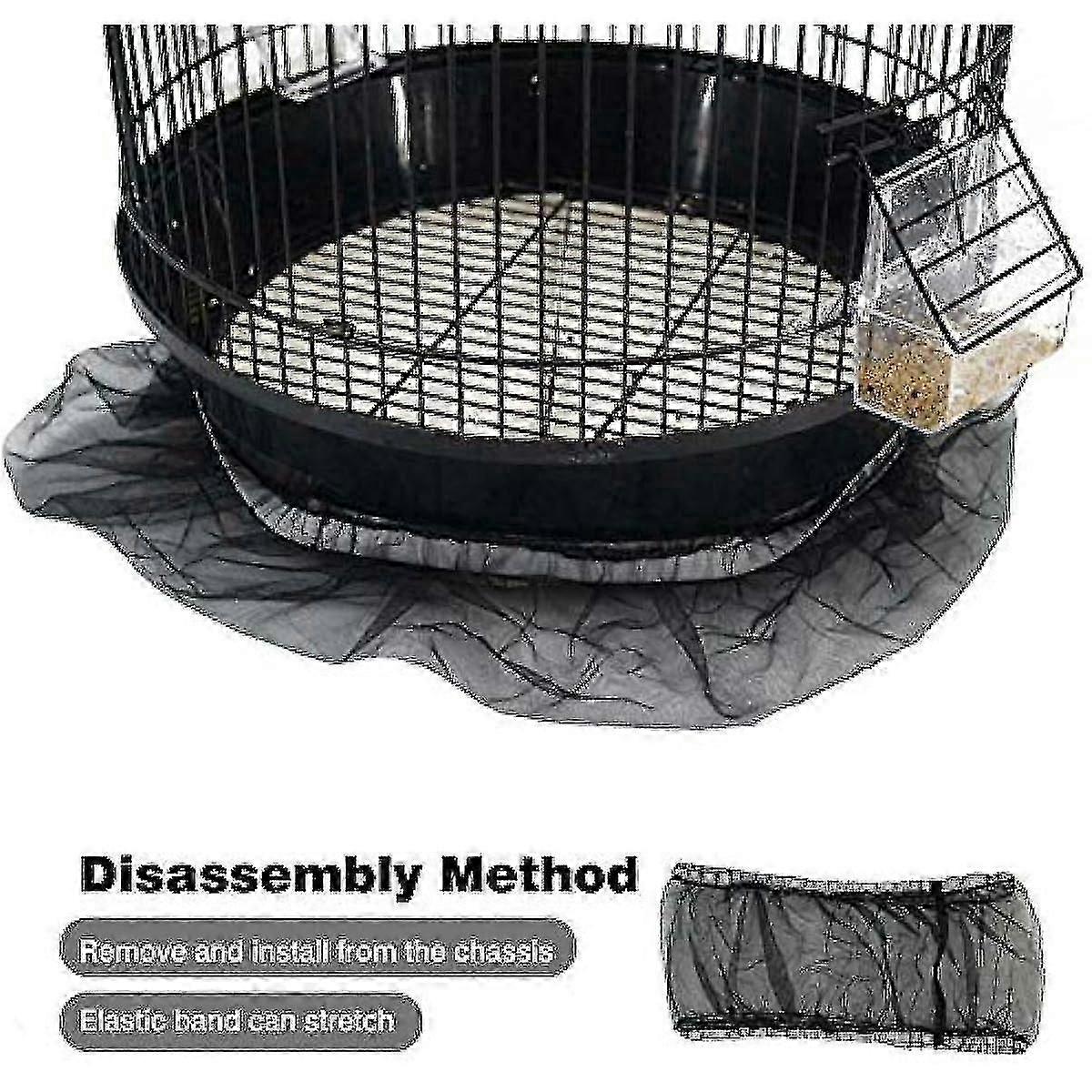 Universal Bird Cage Seed Catcher Seed Catcher Guard Net Cover Parrot ...