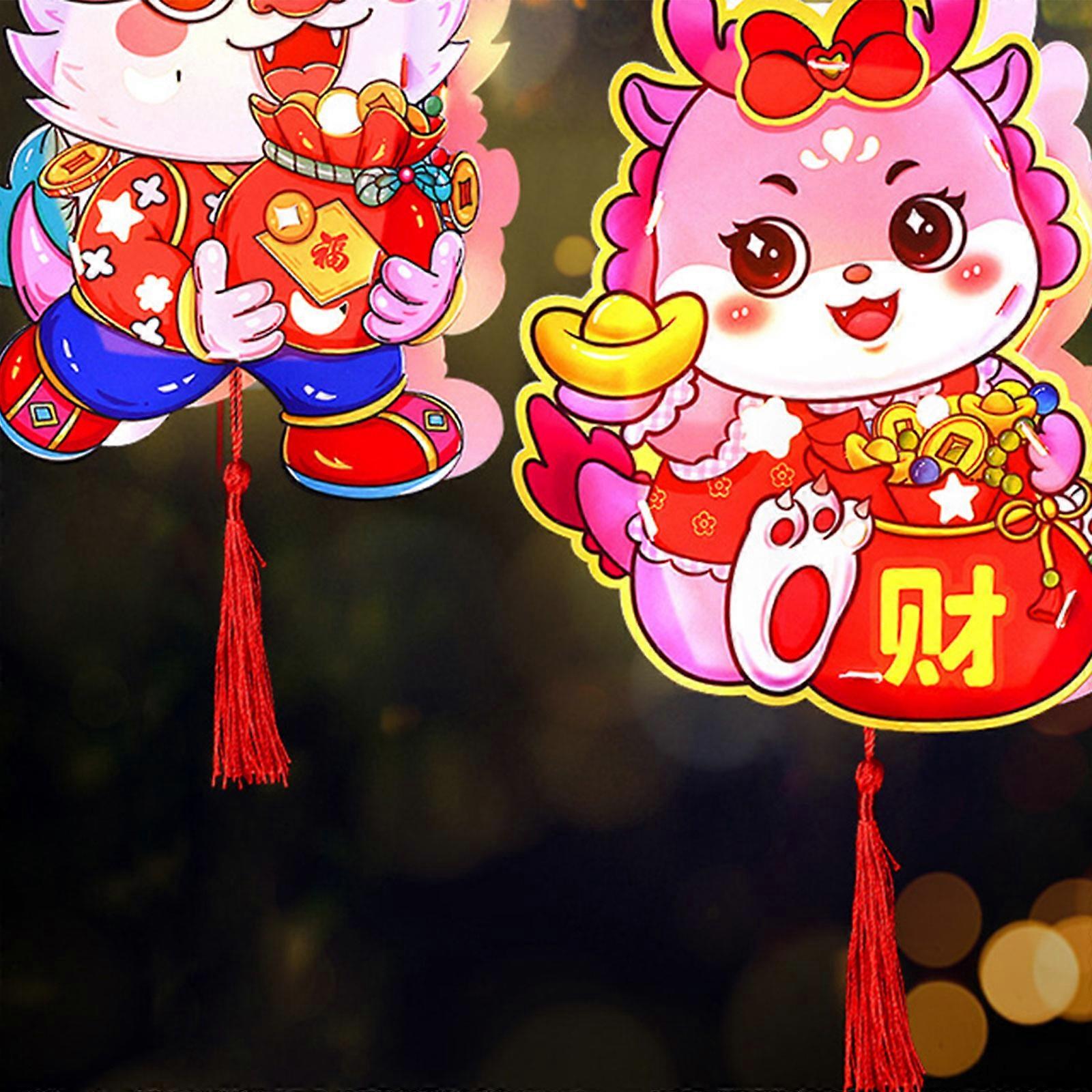 Chinese New Year Decor DIY Lamp Kits Children Portable Luminous Lamps ...