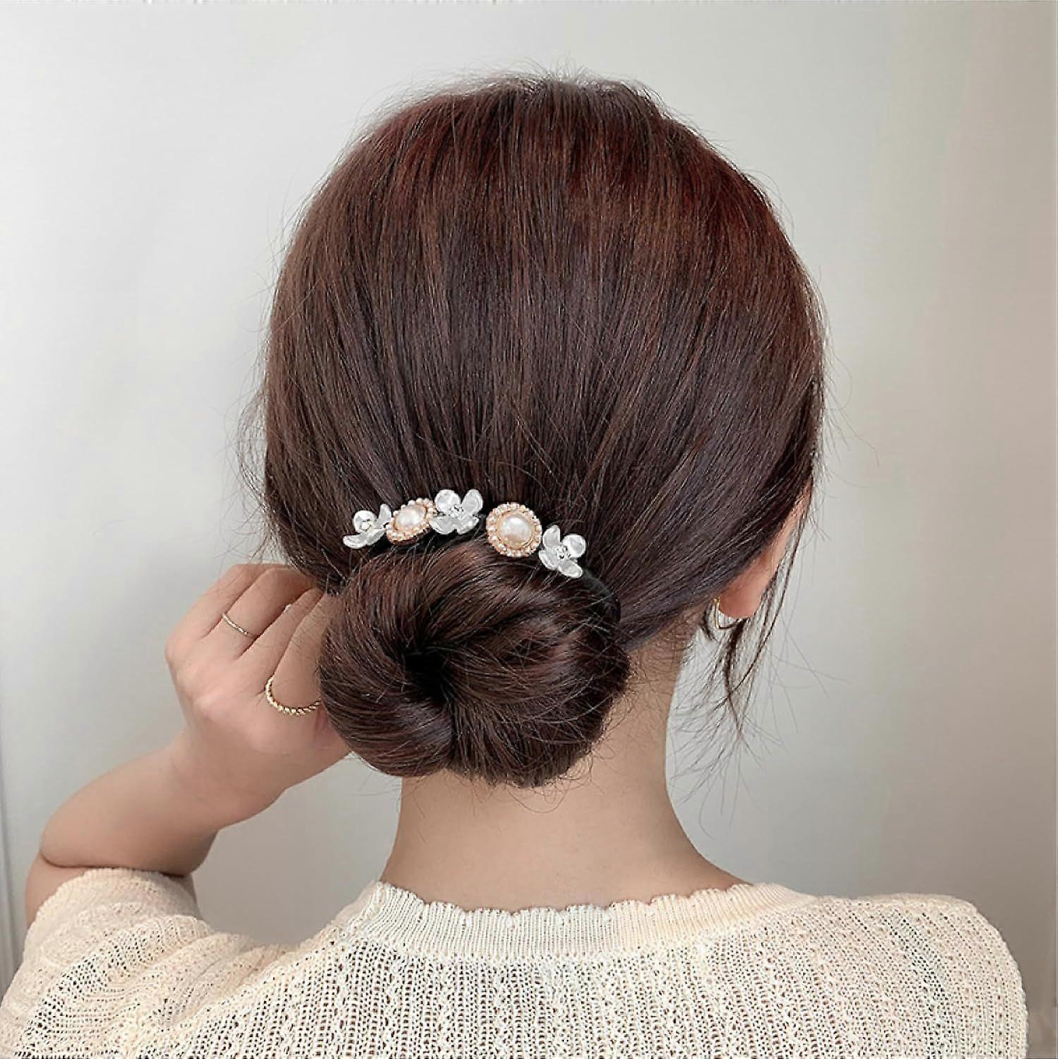 Magic Bun, 2 Pieces Bun Headband, Bun, Donut Bun Maker Hairstyle ...