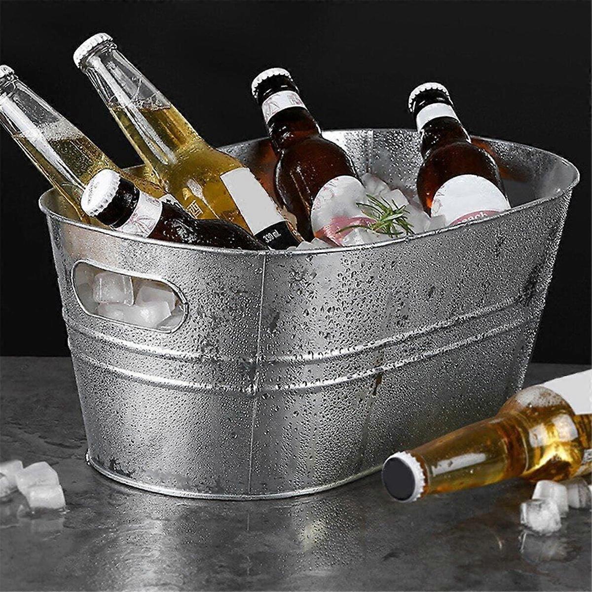 Ice Buckets, Galvanized Tub - Drink Buckets for Parties, Beverage Tub ...