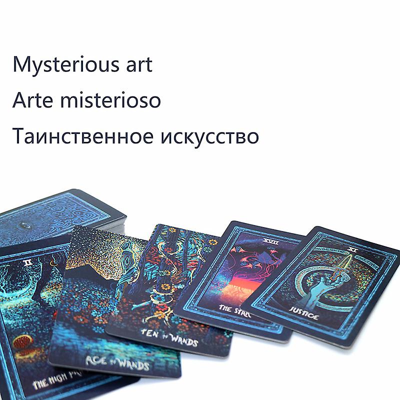 Prisma Tarot Cards Deck 79 Cards English 4 Season Mysterious Blue Eye ...