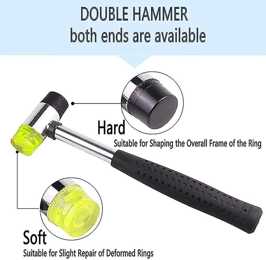 Ring Making Tools Uk Ring Sizer Gauge With Ring Mandrel Rubber Hammer ...