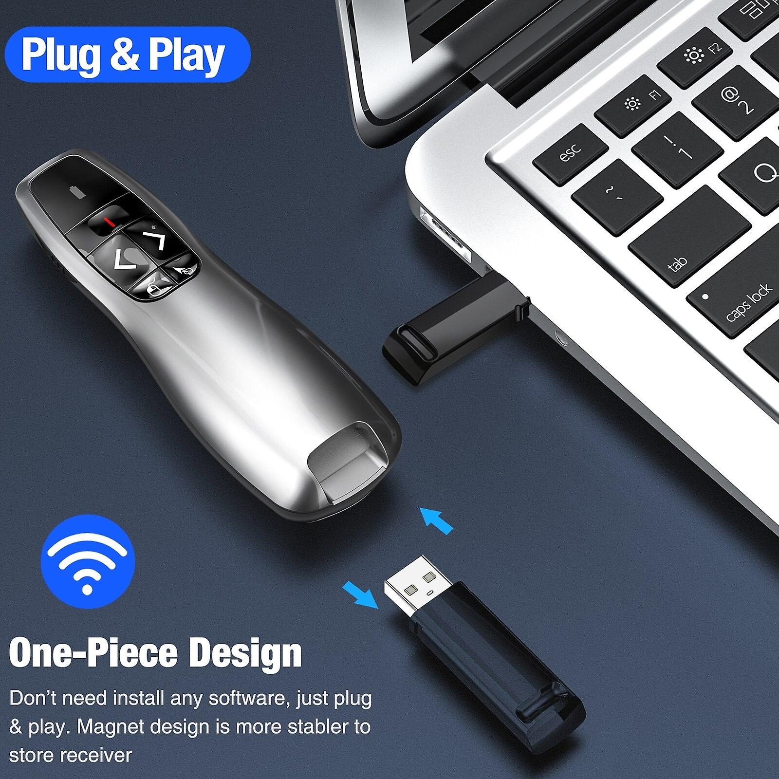 Wireless Presenter With Air Mouse Function Remote Control Red Light ...