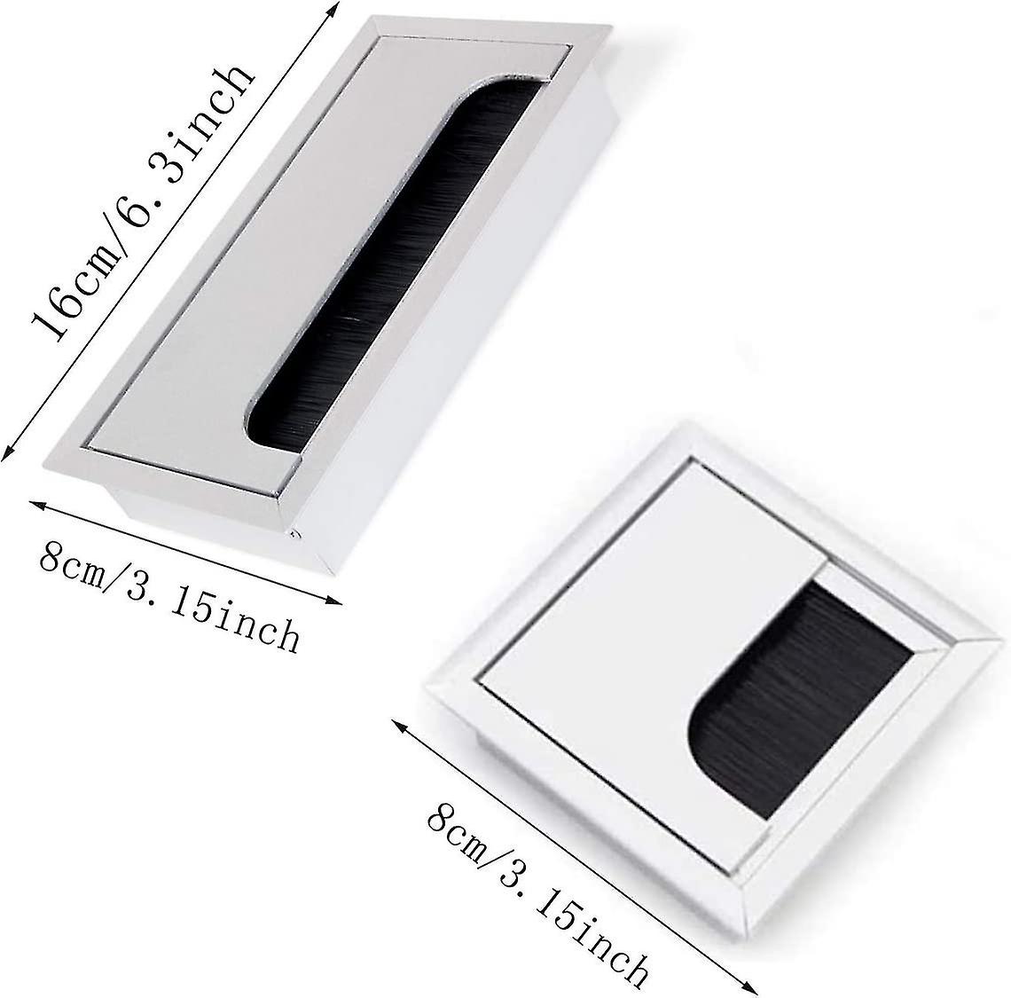 Square Desk Grommet,4 Pcs Desk Cable Grommet Hole Computer Desk Grommet ...