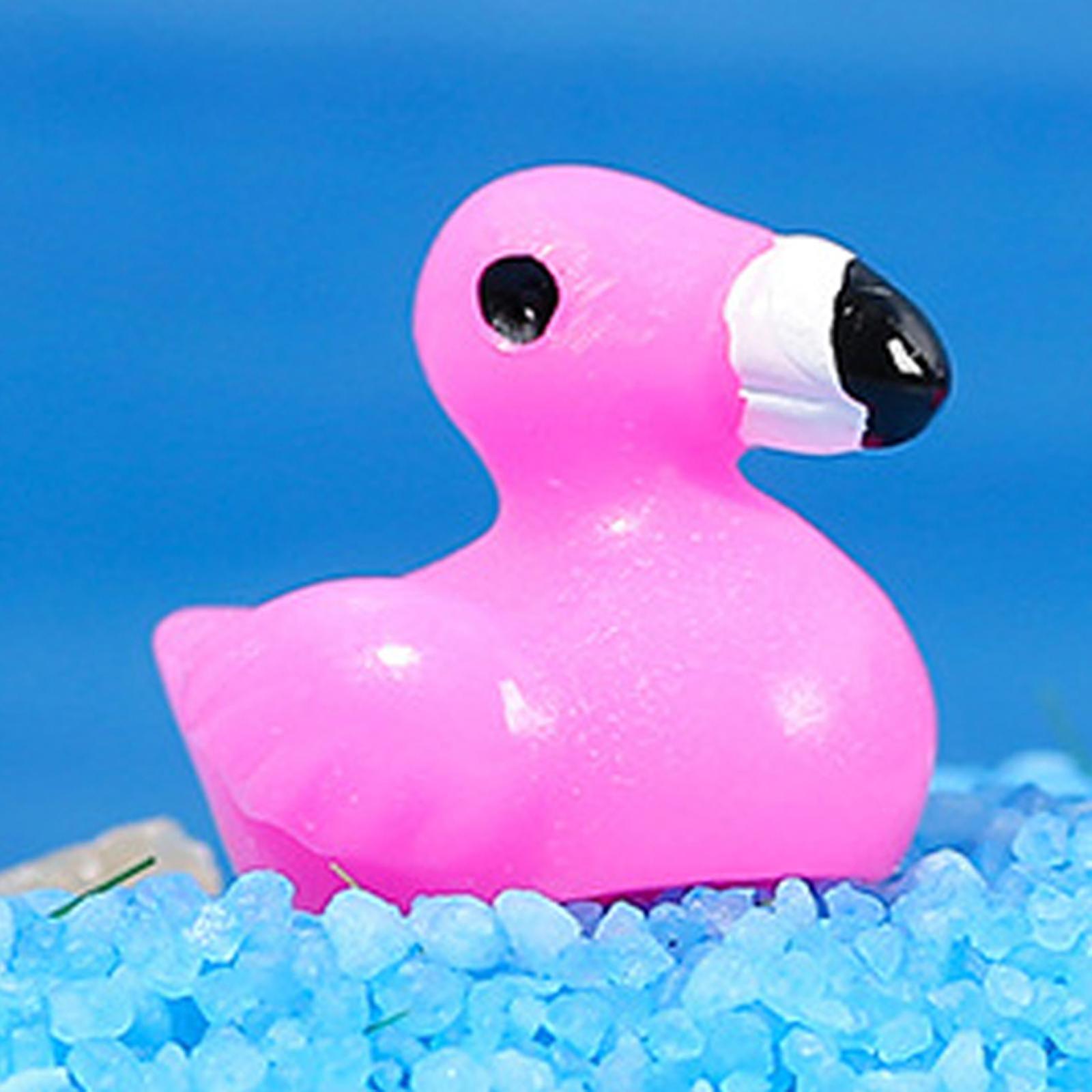 Mini Flamingo Figurine Fairy Garden Decoration Simulated Resin Tiny ...