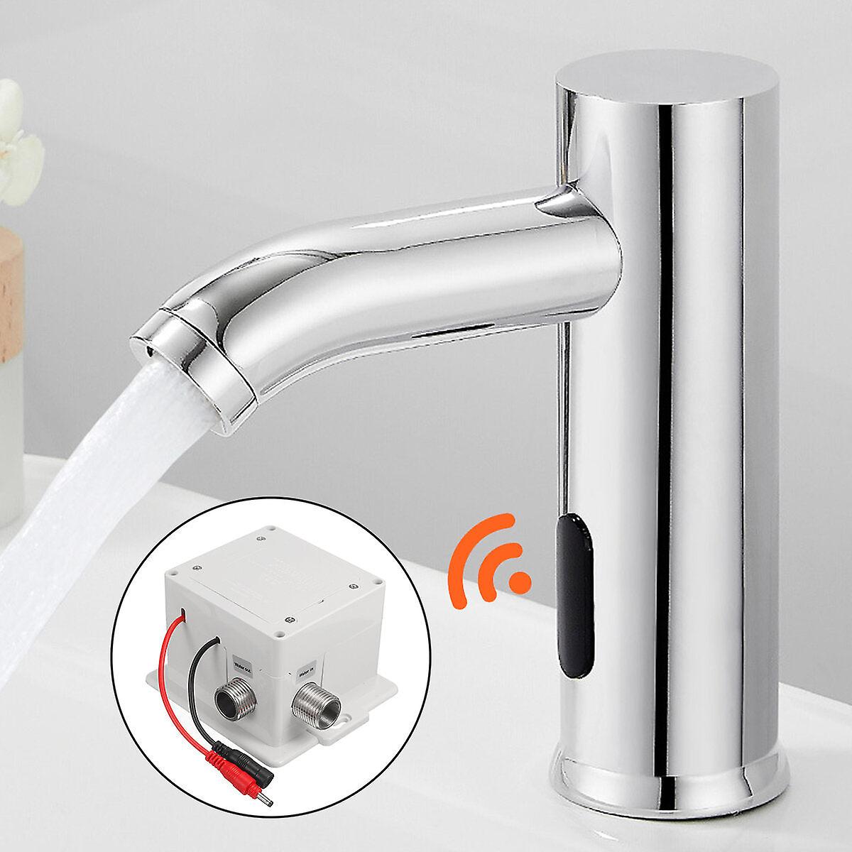 Induction Sensor Stainless Steel Faucet Sensor Faucet Single Cold Basin ...