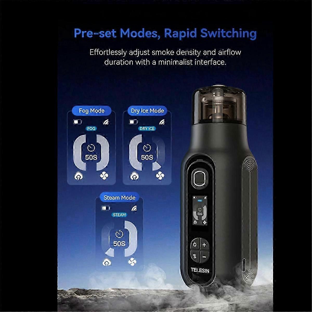 C40 Portable Handheld Fog Machine Dry Ice Smoke Effect Powerful Photography Smoke Machine for ...