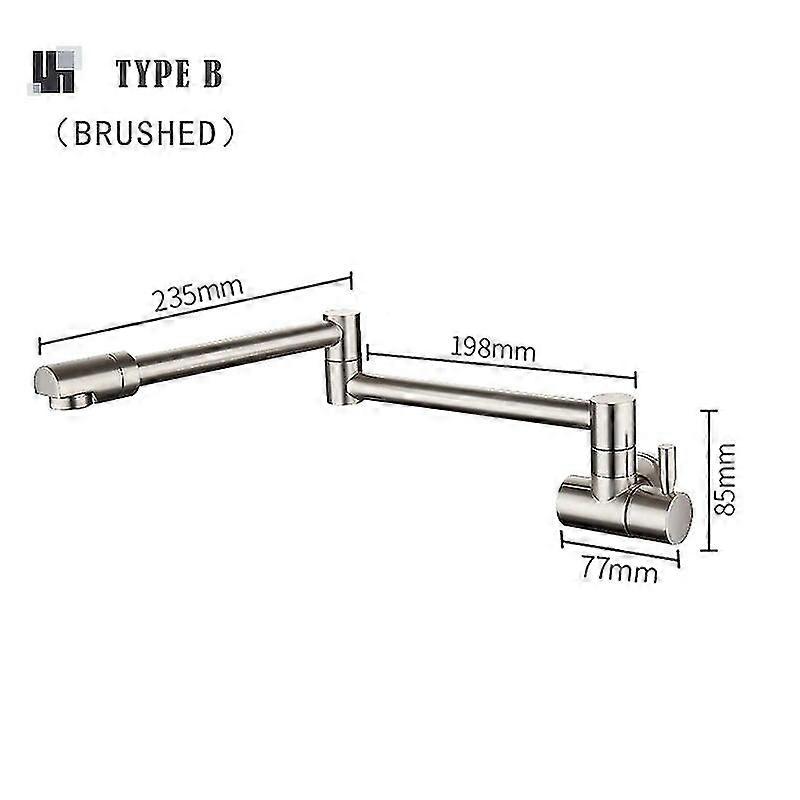 High qualityPot Filler Tap Wall Mounted Foldable Kitchen Faucet Single ...