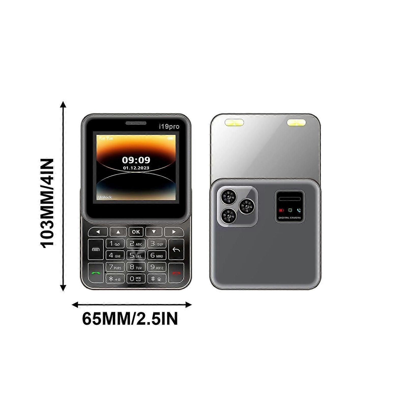 2024 New Mini Flip Mobile Phone 2 SIM Card Small Display Foldable Cell ...