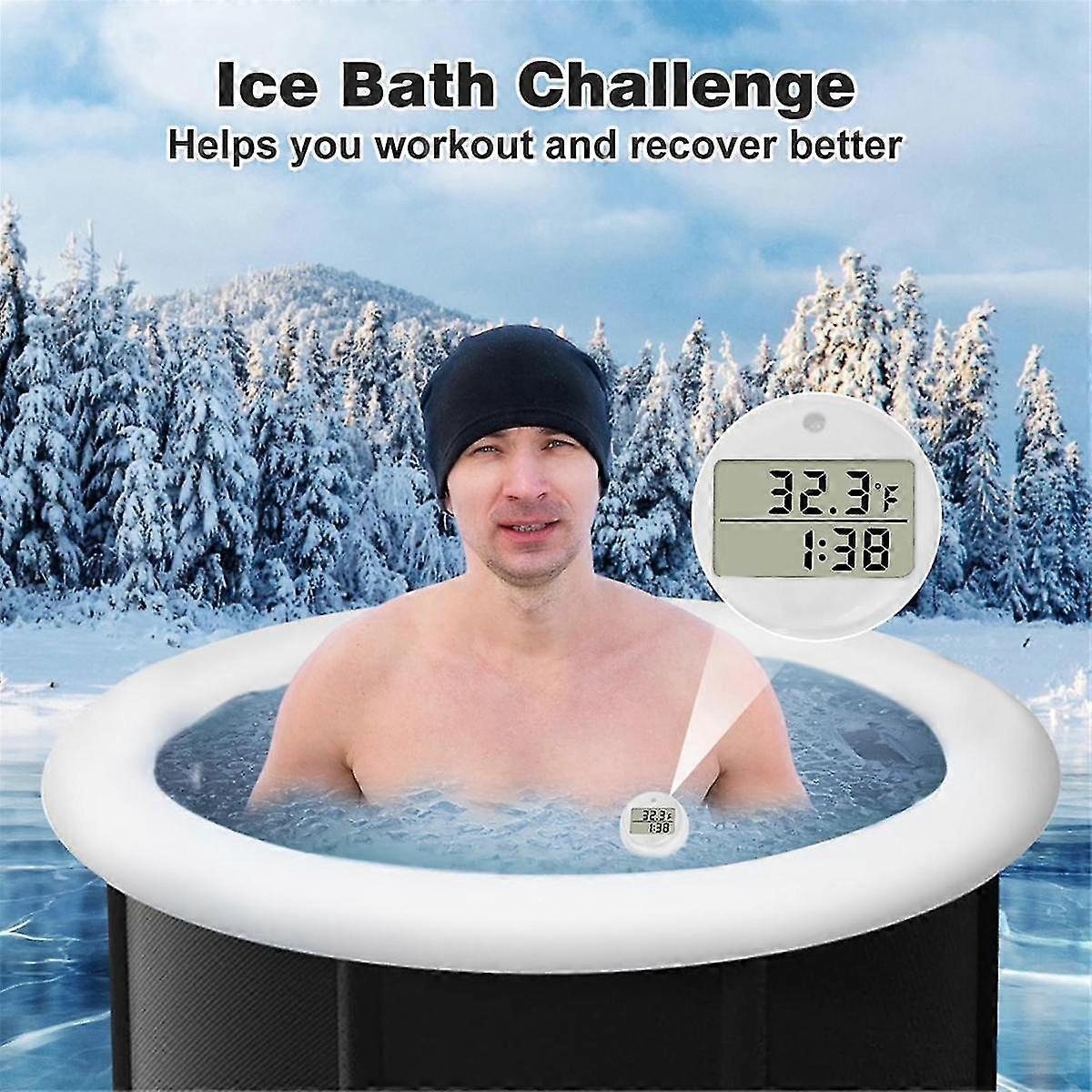 Ice Bath Thermometer and Timer, Water Thermometer for Ice Bath ...