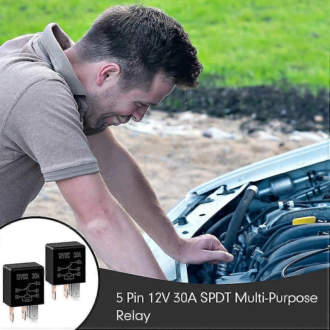 5 Pin 12v 30a Relay Automotive Relay Starter Relay Car Heavy Duty Relay ...