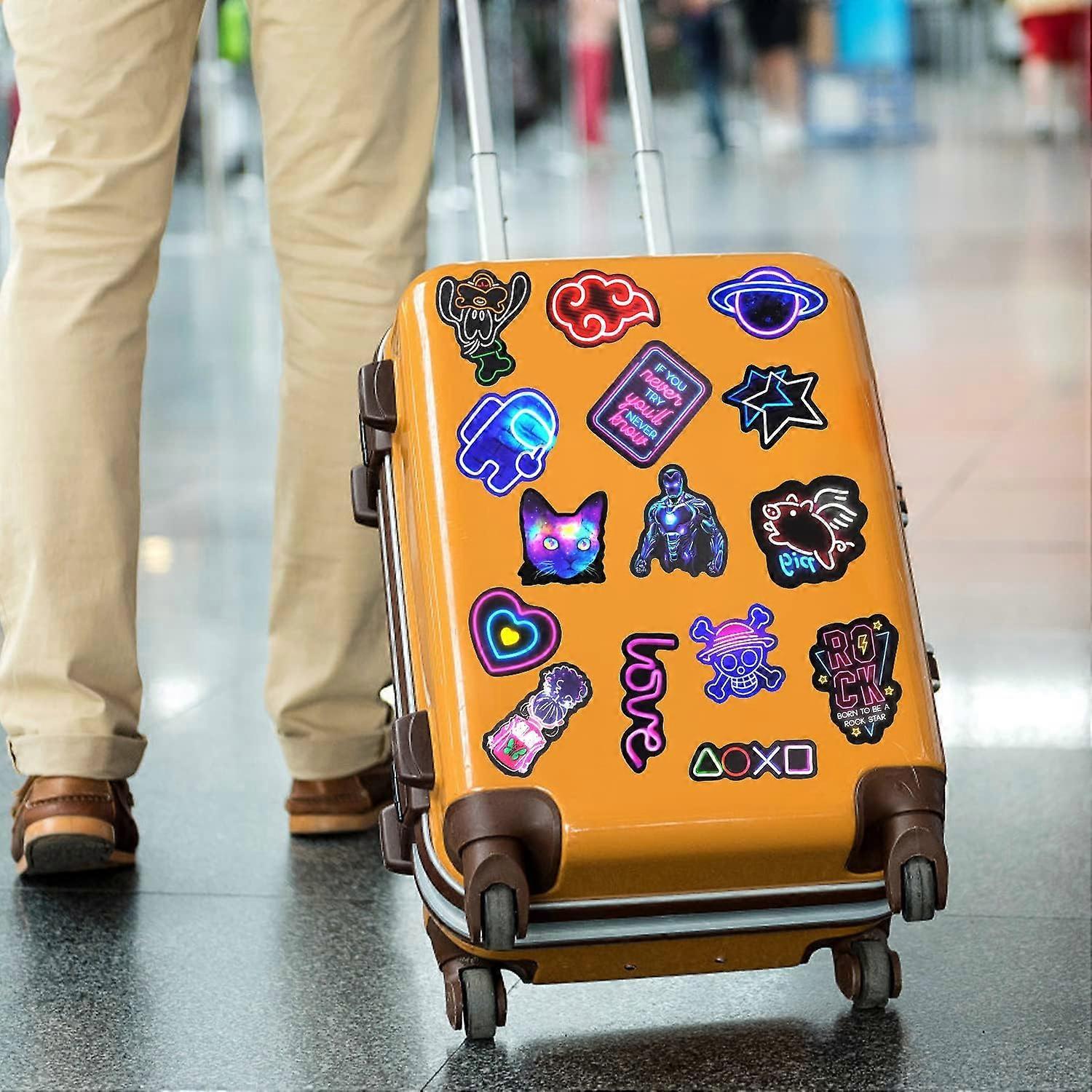 Water Bottle Stickers 200 PCS Cool Neon Graffiti Sticker Pack ...