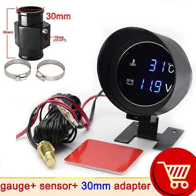 HD Motorcycle Temperature Gauge Water Temp Meter + 10mm Water ...