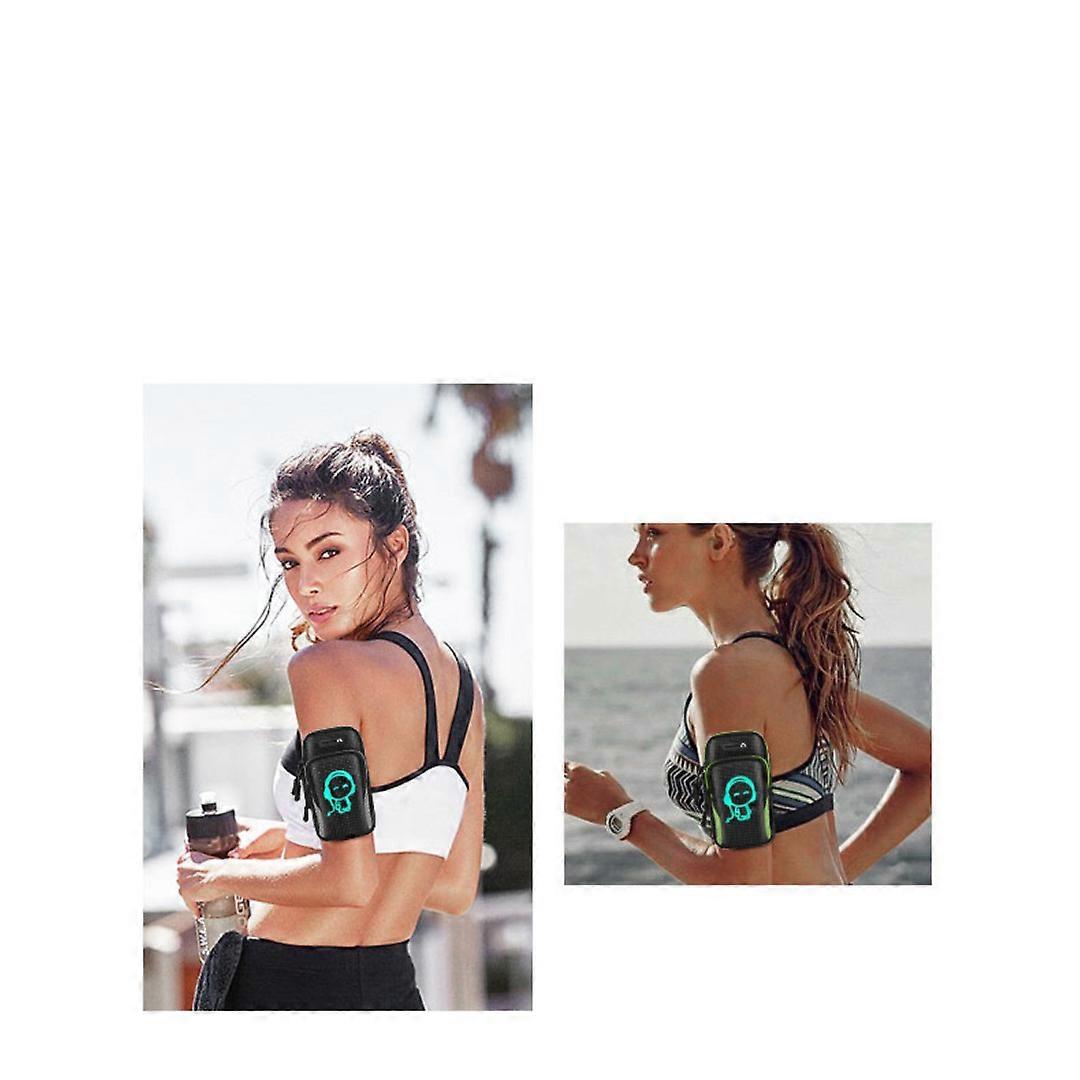 Universal 6.5inch Waterproof Sport Armband Bag Luminous for Outdoor Gym ...