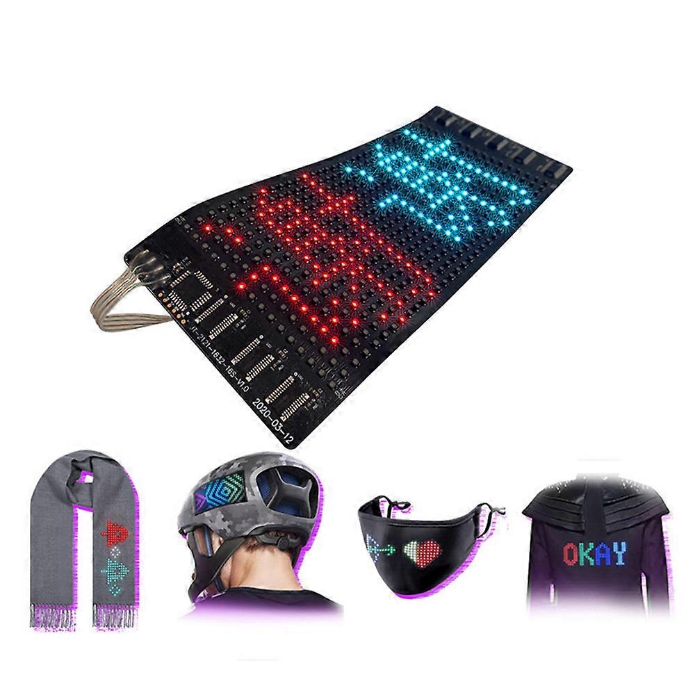 Bluetooth Programmable Sign RGB Flexible LED Display16*32 Pixs Module ...